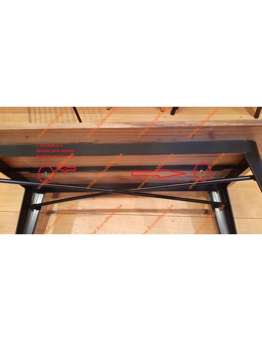 Matra "high bar table" - 120 x 60 cm - Elm Wood