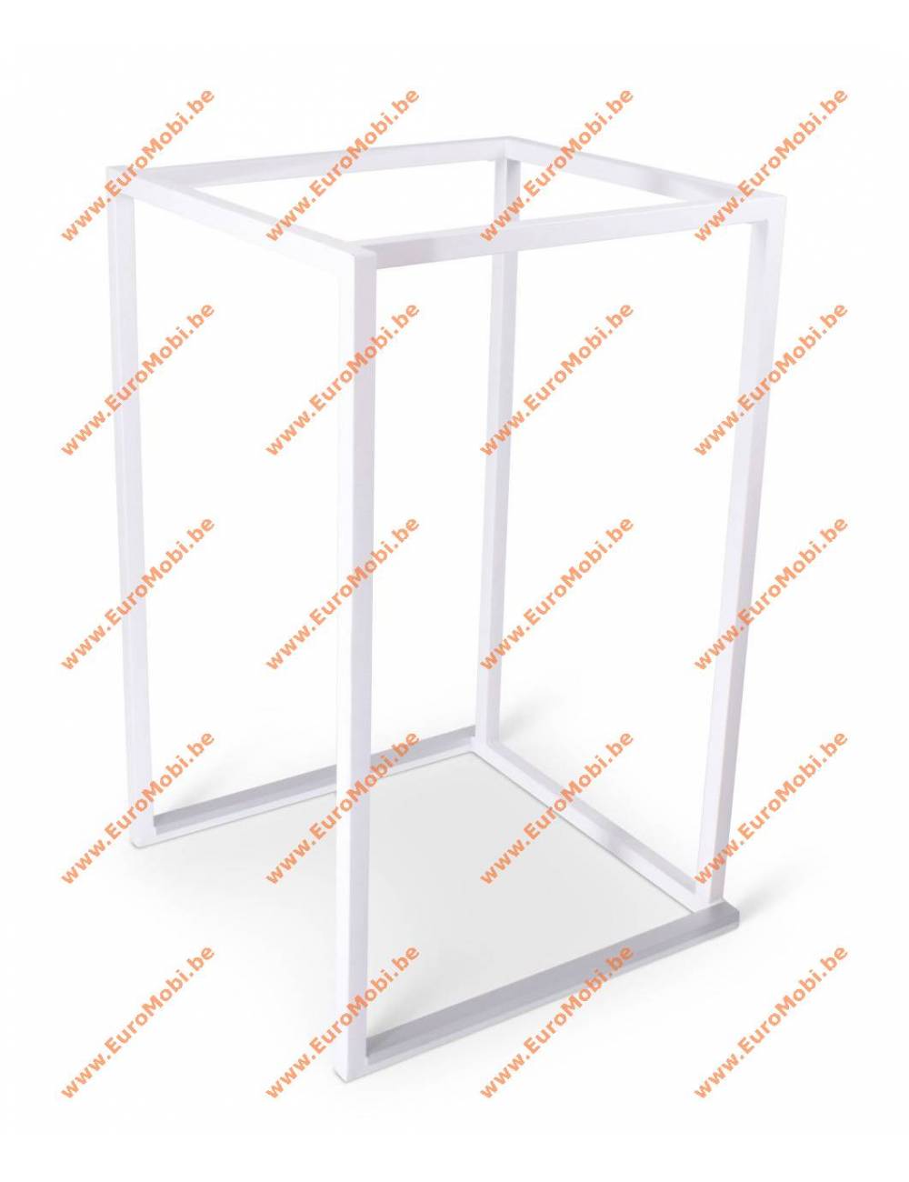 Table "mange-debout" Moma Square - blanc Couleur de la structure ...