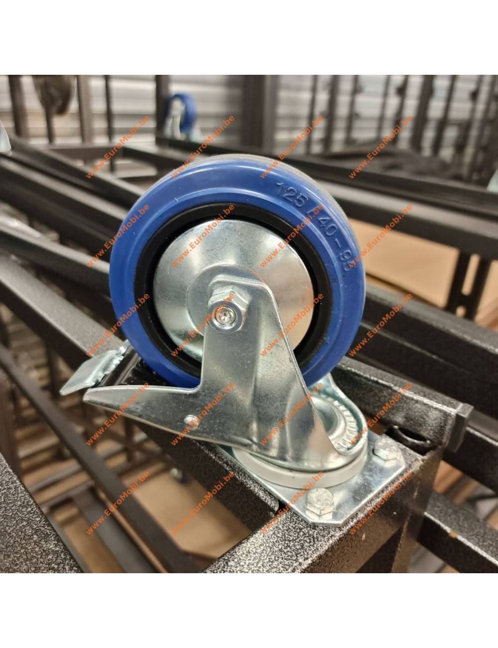 Roue pivotante avec frein, pour charge lourde - 125 mm de diamètre ...